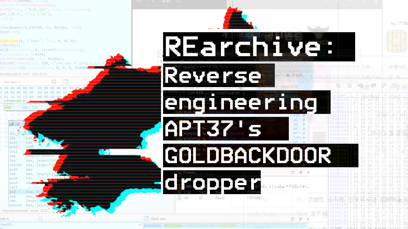 REarchive: Reverse Engineering APT37's GOLDBACKDOOR dropper